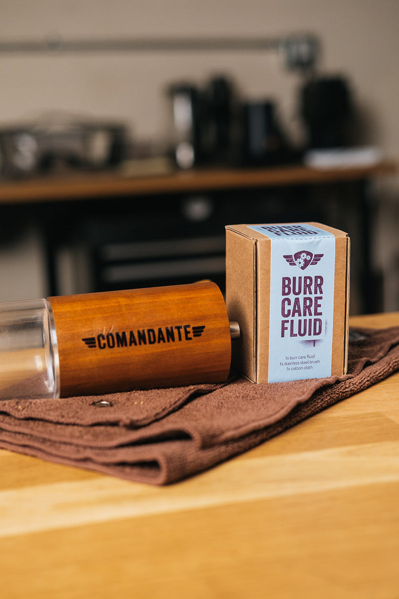 Comandante Burr Care Fluid and Cleaning Set – Flux Coffee